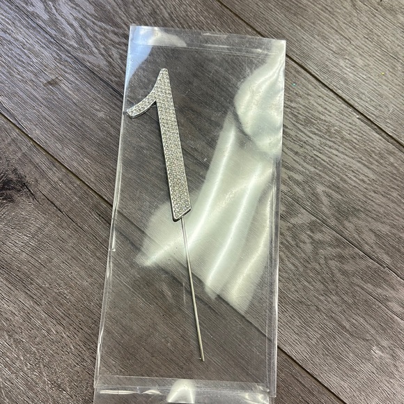 Party Supplies | Number 1 Rhinestone Cake Topper | Poshmark